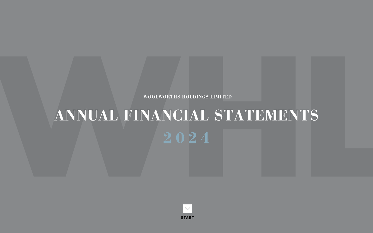 Woolworths Holdings Limited Annual Financial Statements 2024 - Studocu