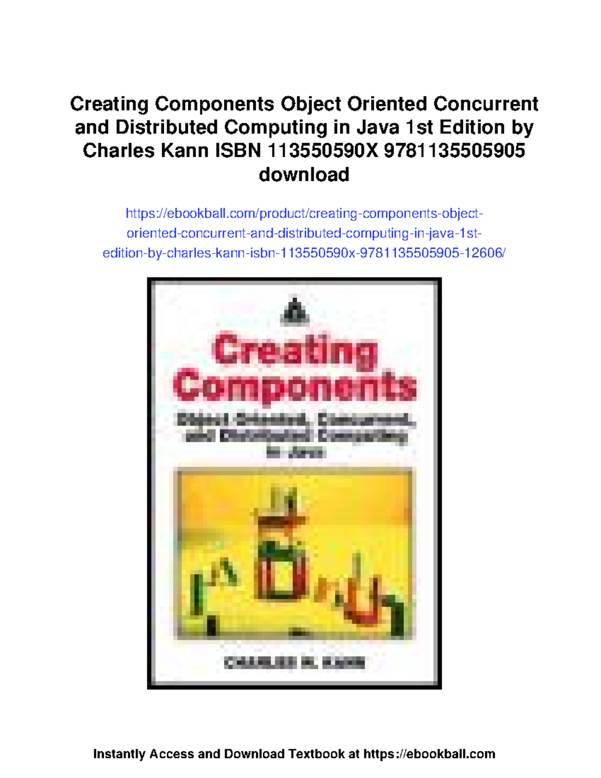 Creating Components in Object-Oriented Concurrent & Distributed ...