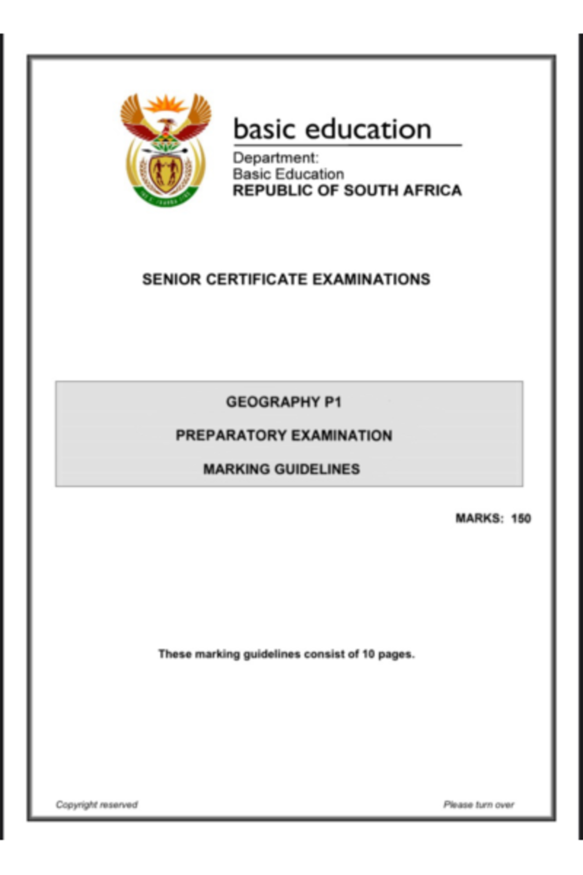 Geography P1 Prep Exam Marking Guidelines: Geomorphology Insights - Studocu