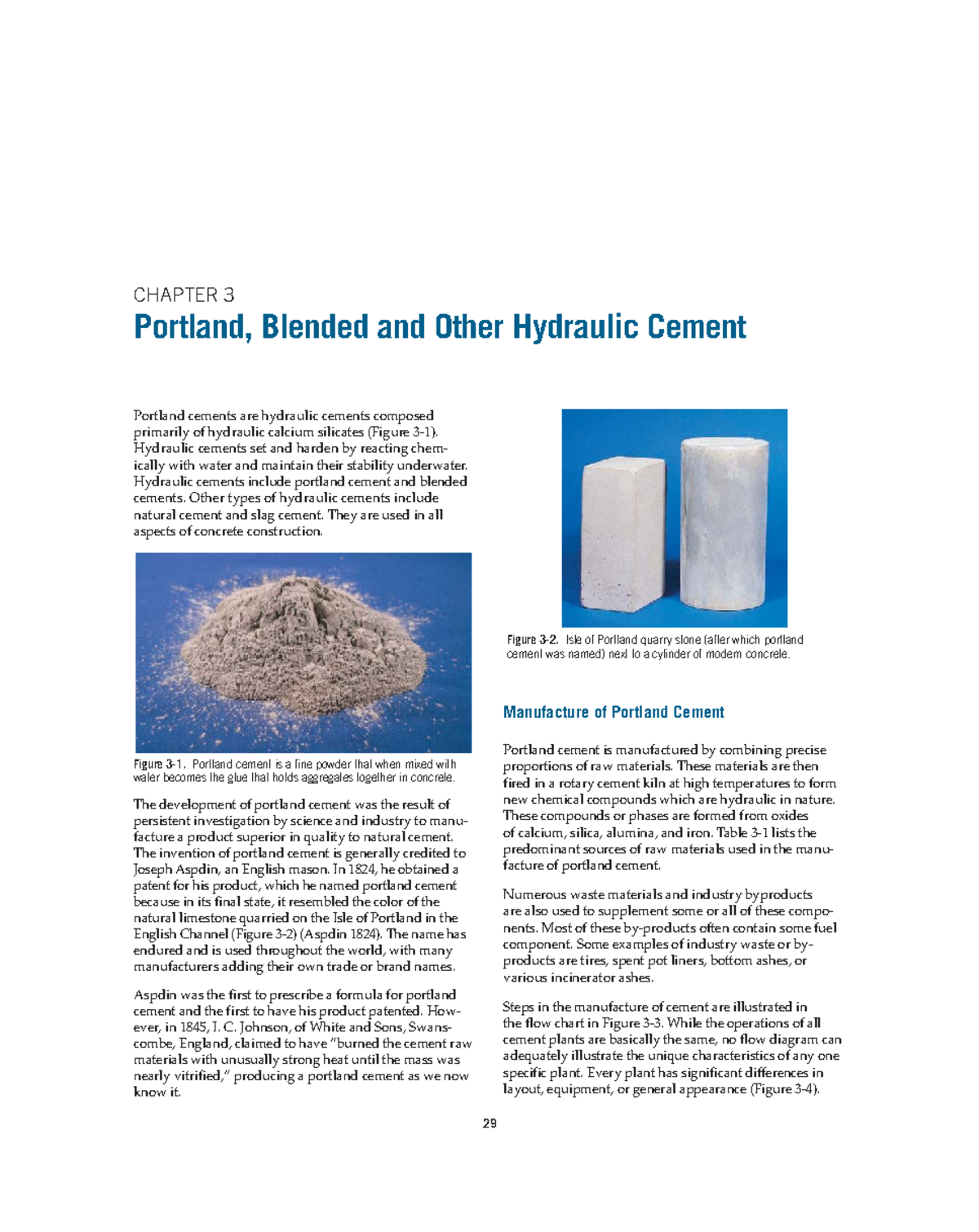 Chapter 3: Portland, Blended, and Other Hydraulic Cement (EB001) - Studocu
