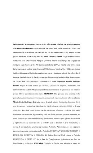 Testamento Cerrado - Testimonio - Yo, Leonardo Enrique Raudales García ...