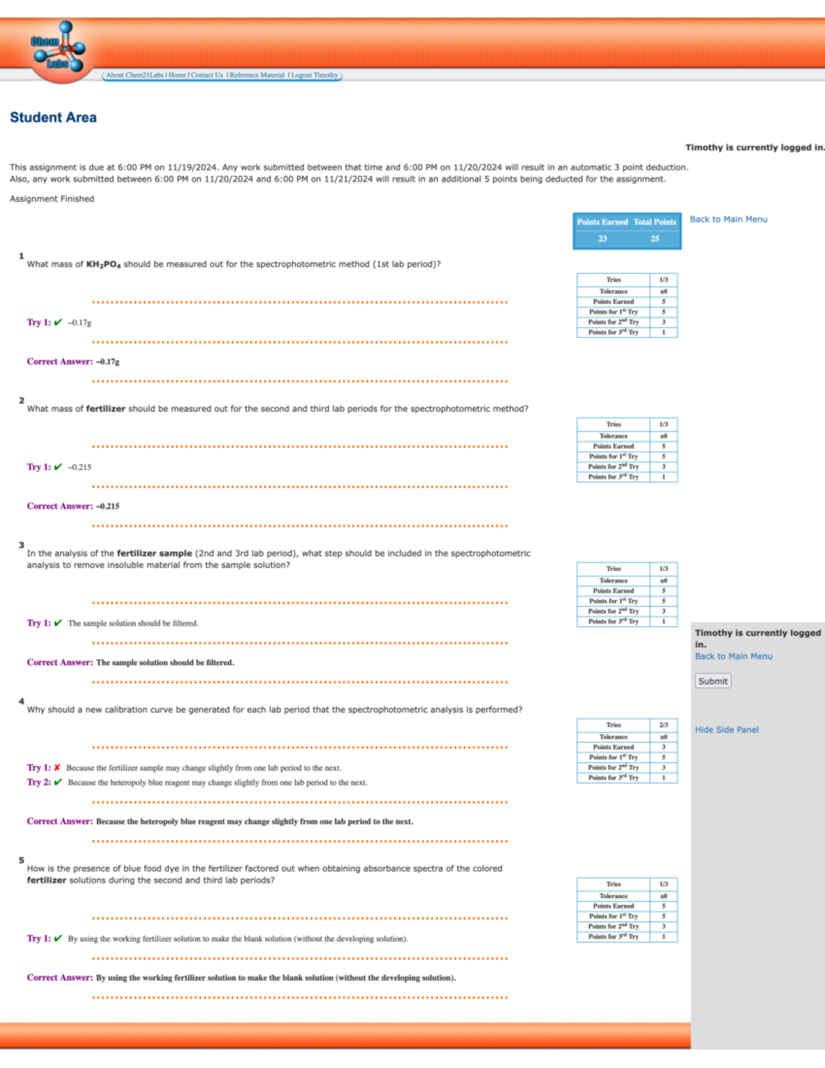 Chem21 Fertilizer Project: Pre-Lab Quiz and Analysis Guide - Studocu