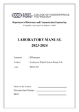 analog and digital electronics - 21cs33 - VTU - Studocu
