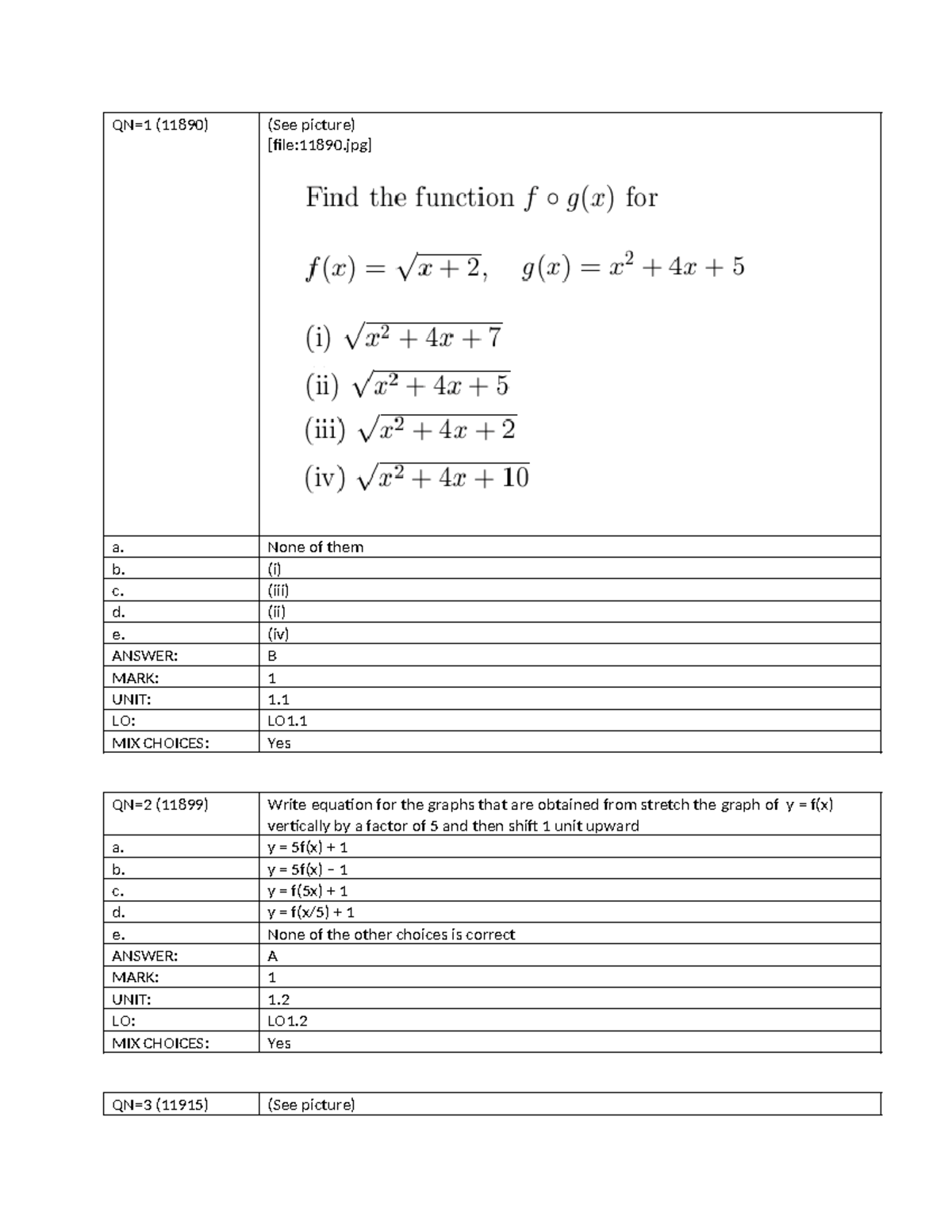 MAE101 Sample Exam - 11111111222 - QN=1 (11890) (See picture) [file ...