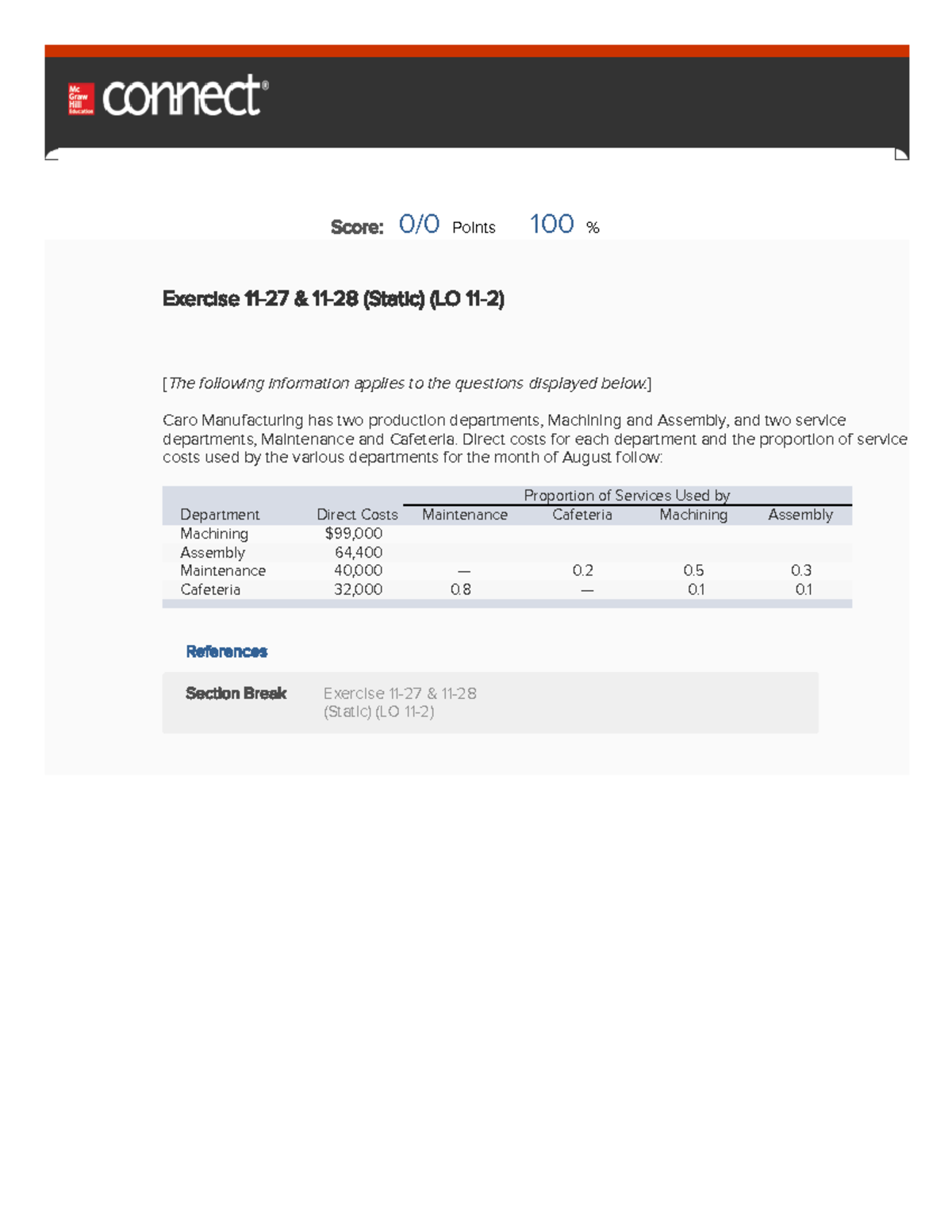 Exercise 11-28 (Static) Allocating Service Costs to Production Jobs (LO ...