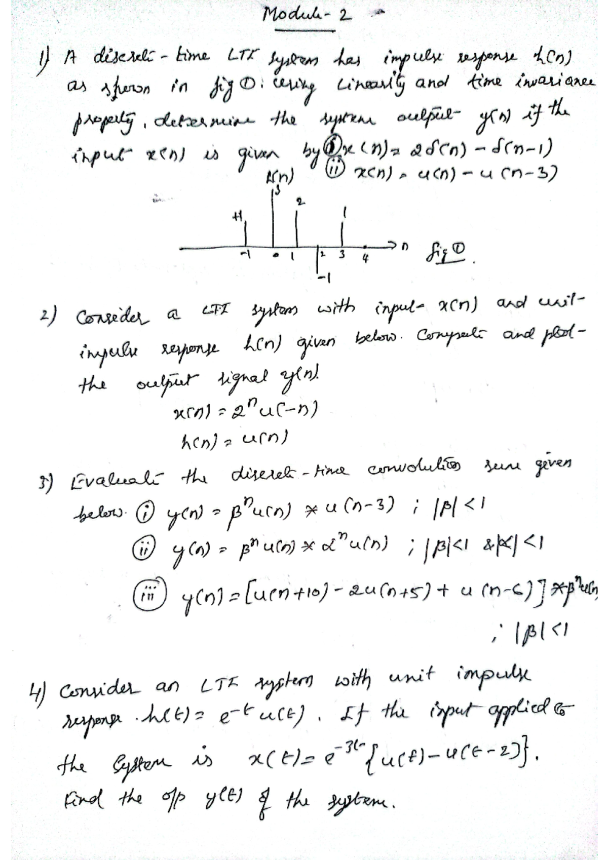 Module 2 - LTI System Analysis Assignment - Studocu