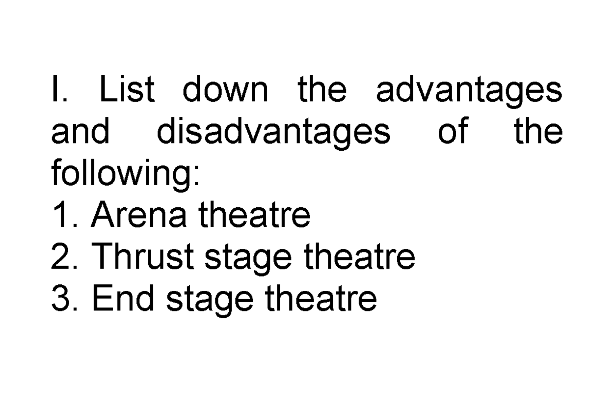 Activity theater - NOTES - Bachelor of Secondary Education major in ...