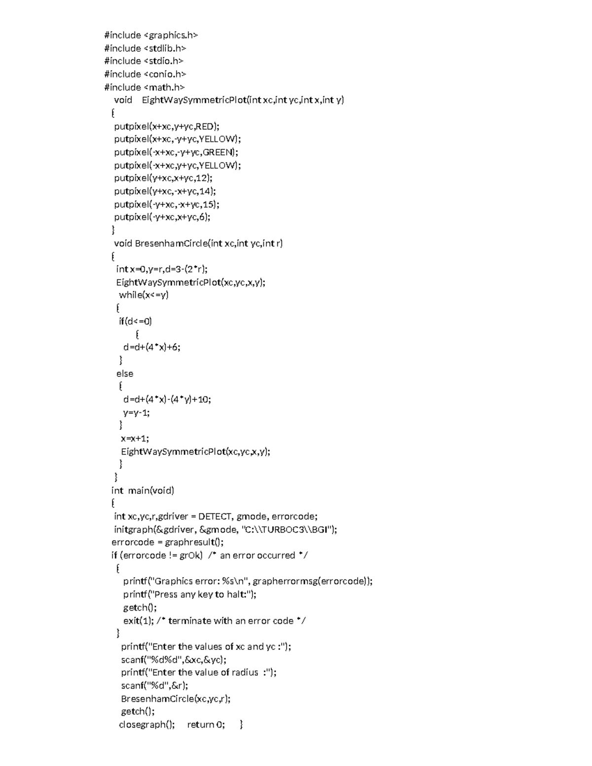 Cgr practical - #include #include #include #include - Studocu