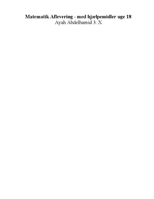 Formelsamling Matematik B stx 2018 - Matematisk formelsamling stx B-niveau maj 2018 Denne udgave ...