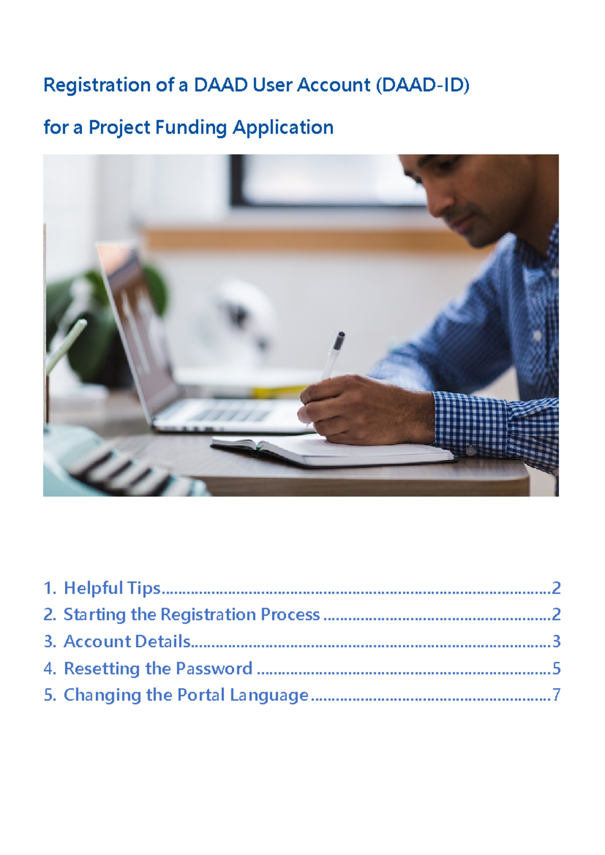 DAAD Registration Guide for Project Funding Application Process - Studocu