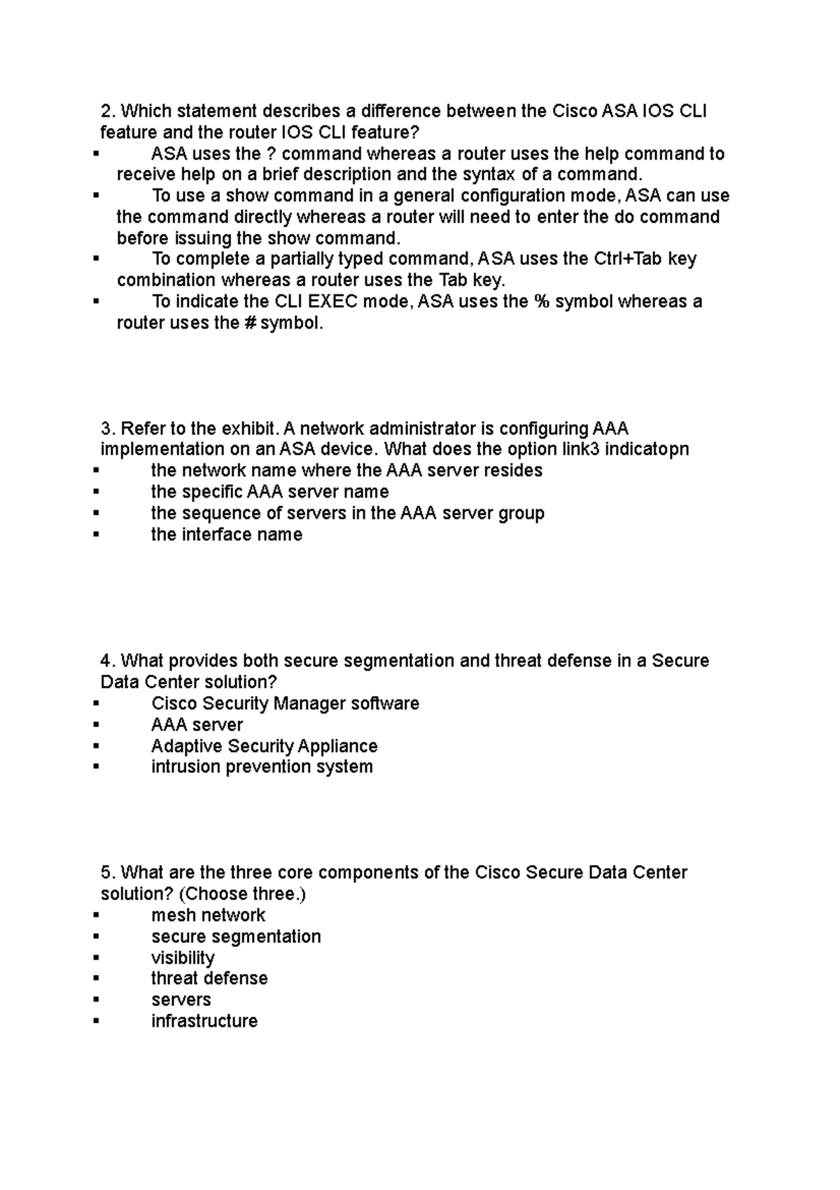 Cisco ASA CLI Features and Security Management - Study Guide for CCNA 2 ...