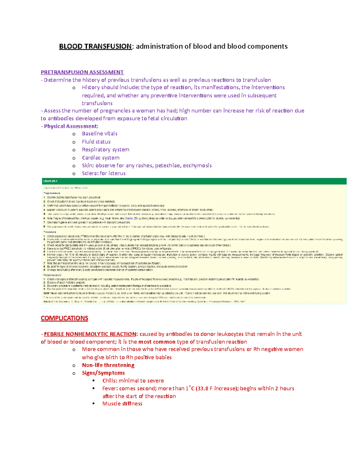 Blood Transfusion concept map - BLOOD TRANSFUSION: administration of ...
