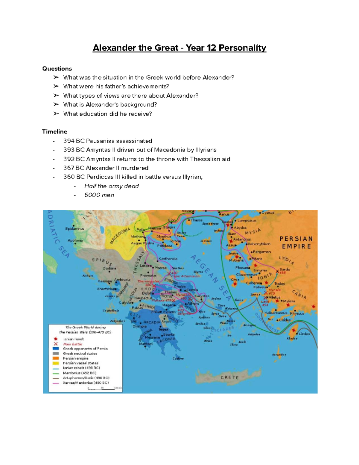 Alexander the Great - HSC Year 12 Study Notes - Studocu