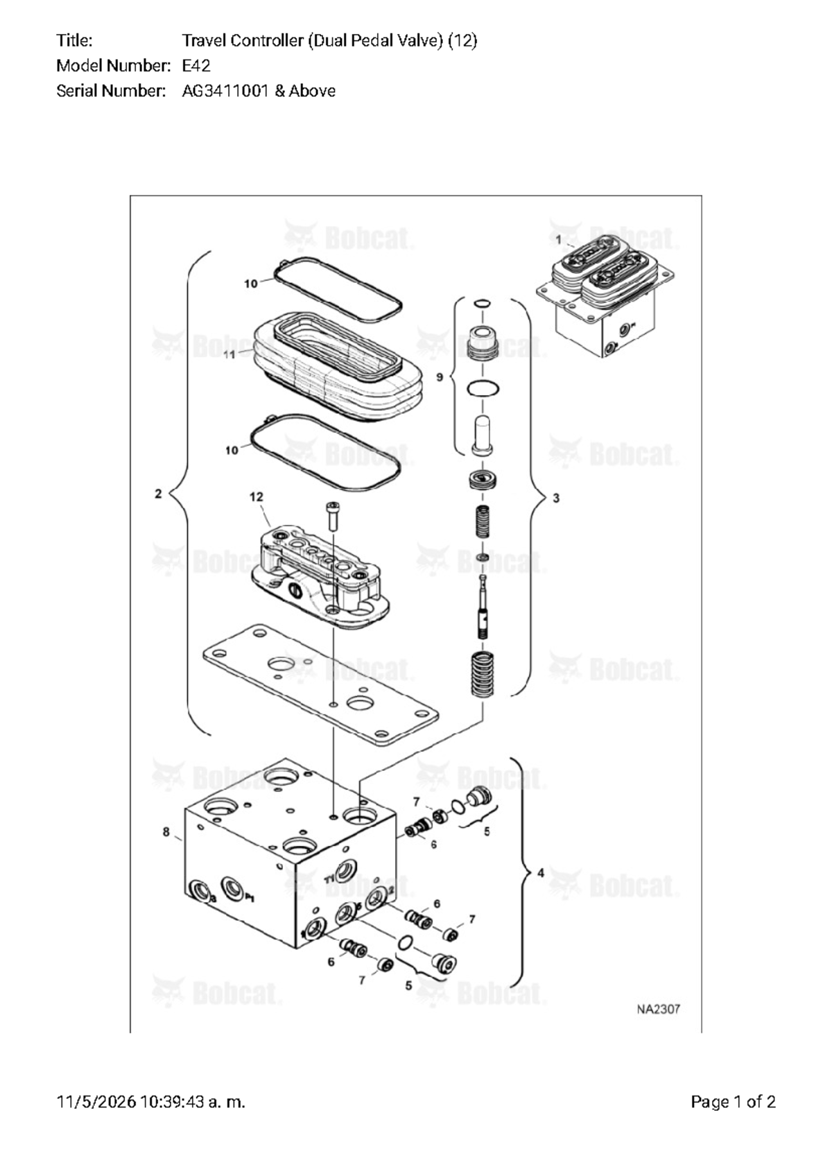 Travel Controller (Dual Pedal Valve) E42 Overview - Studocu