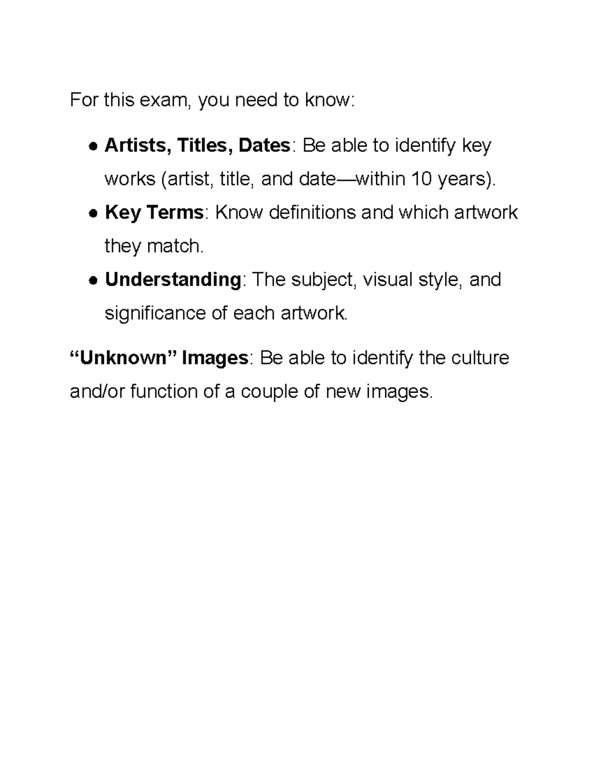 Art History Midterm Review: Key Works & Concepts in Renaissance ...