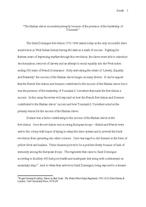 Juniqua Whyte Caribbean History SBA - Candidate NAME: Juniqua C Whyte ...