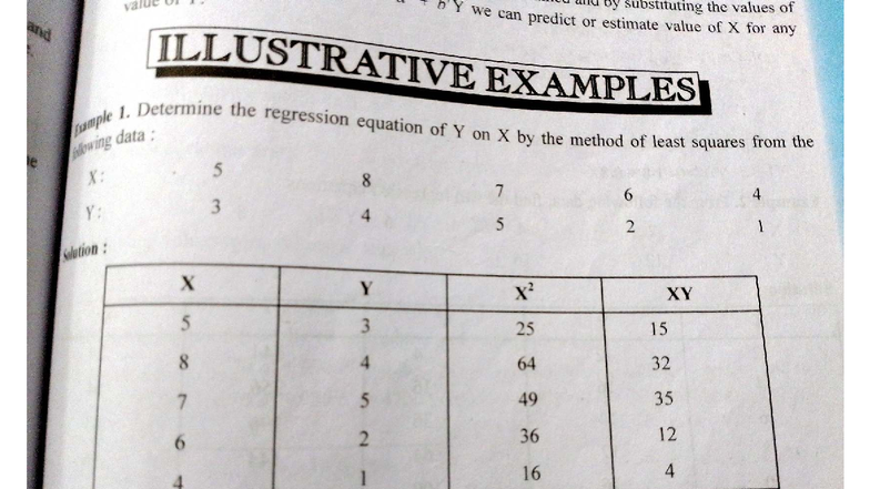Chapter 10 - Regression Analysis and Illustrative Examples (MATH 101 ...