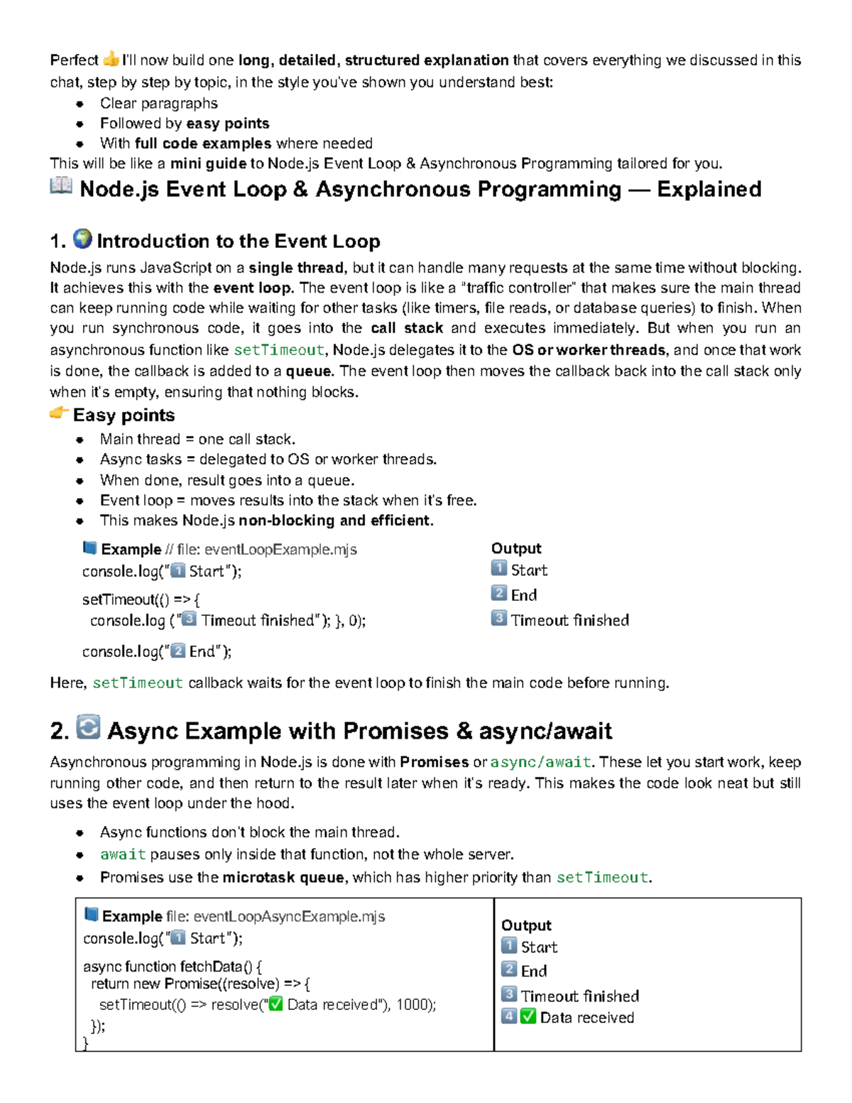 Node.js Event Loop & Asynchronous Programming Guide - Studocu