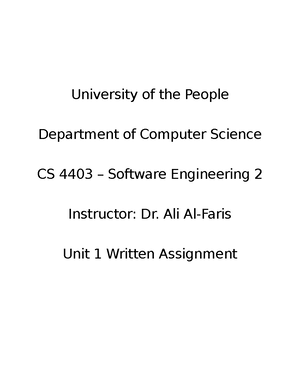 Cs4403 graded quiz unit 7 - 7:27 PM Graded Quiz Unit 7: Attempt review I Home Started on ...
