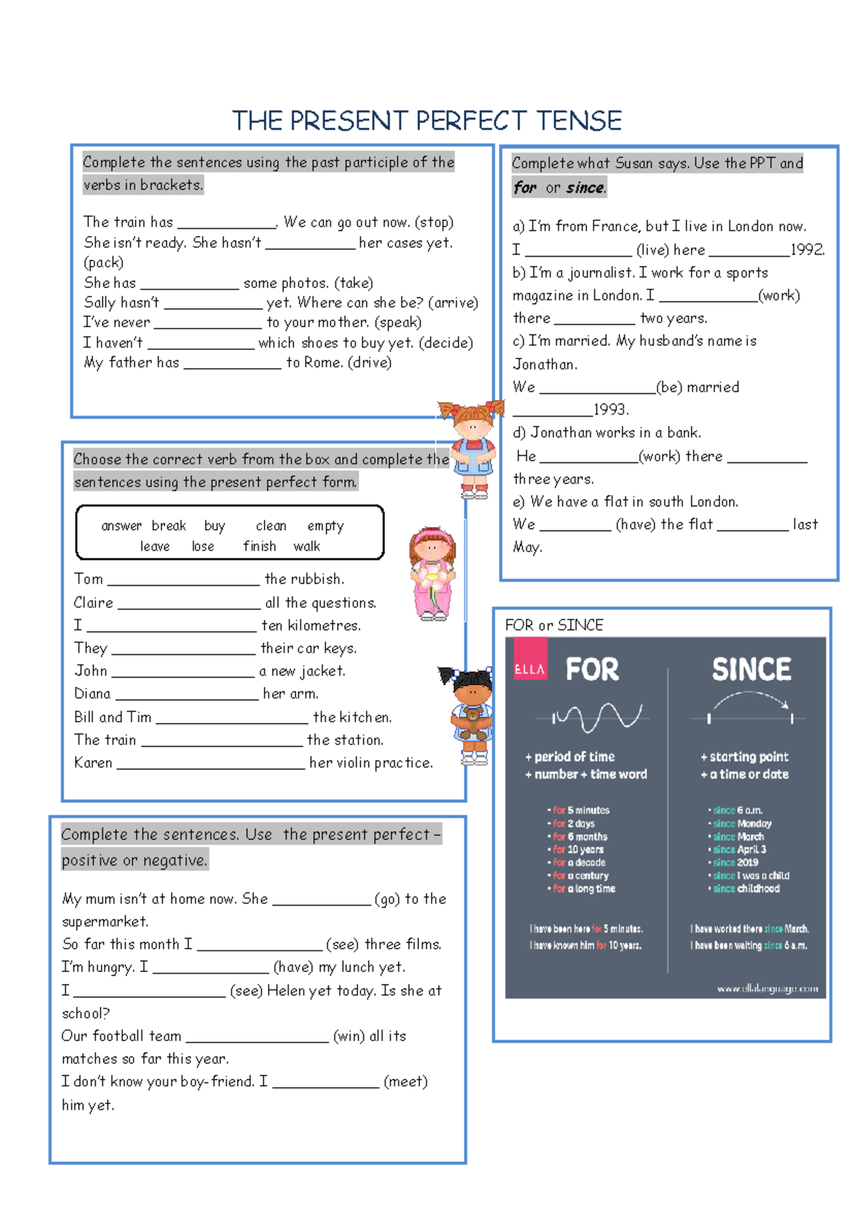 Present Perfect Tense - Exercises and Usage (sdwd) - Studocu