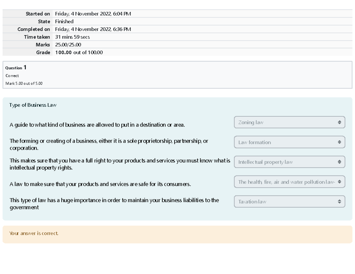 Midterm Quiz 1 Review for Entrep: Performance & Key Insights - Studocu