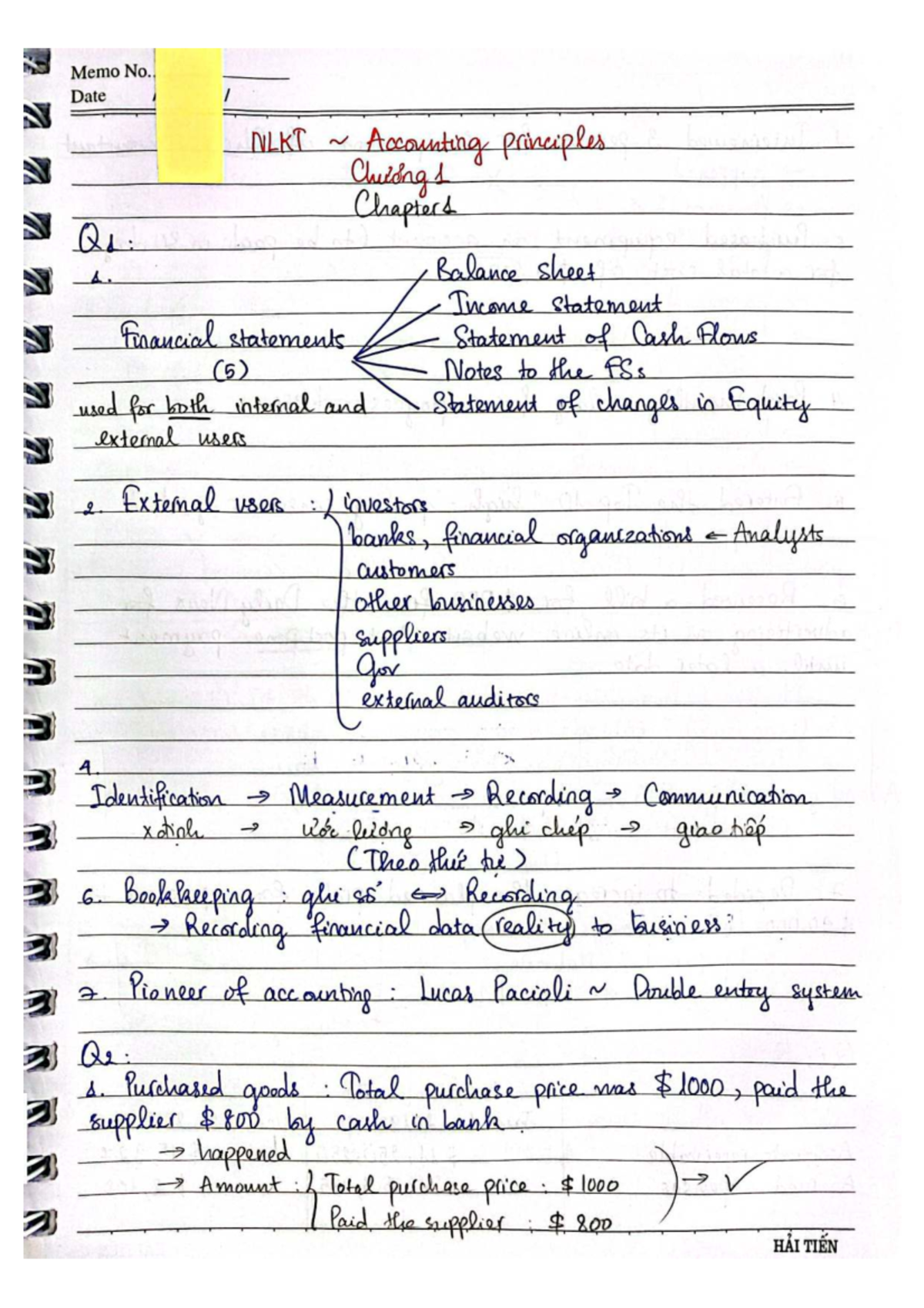 NLKT 2 Accounting Principles: Comprehensive Study Guide - Studocu