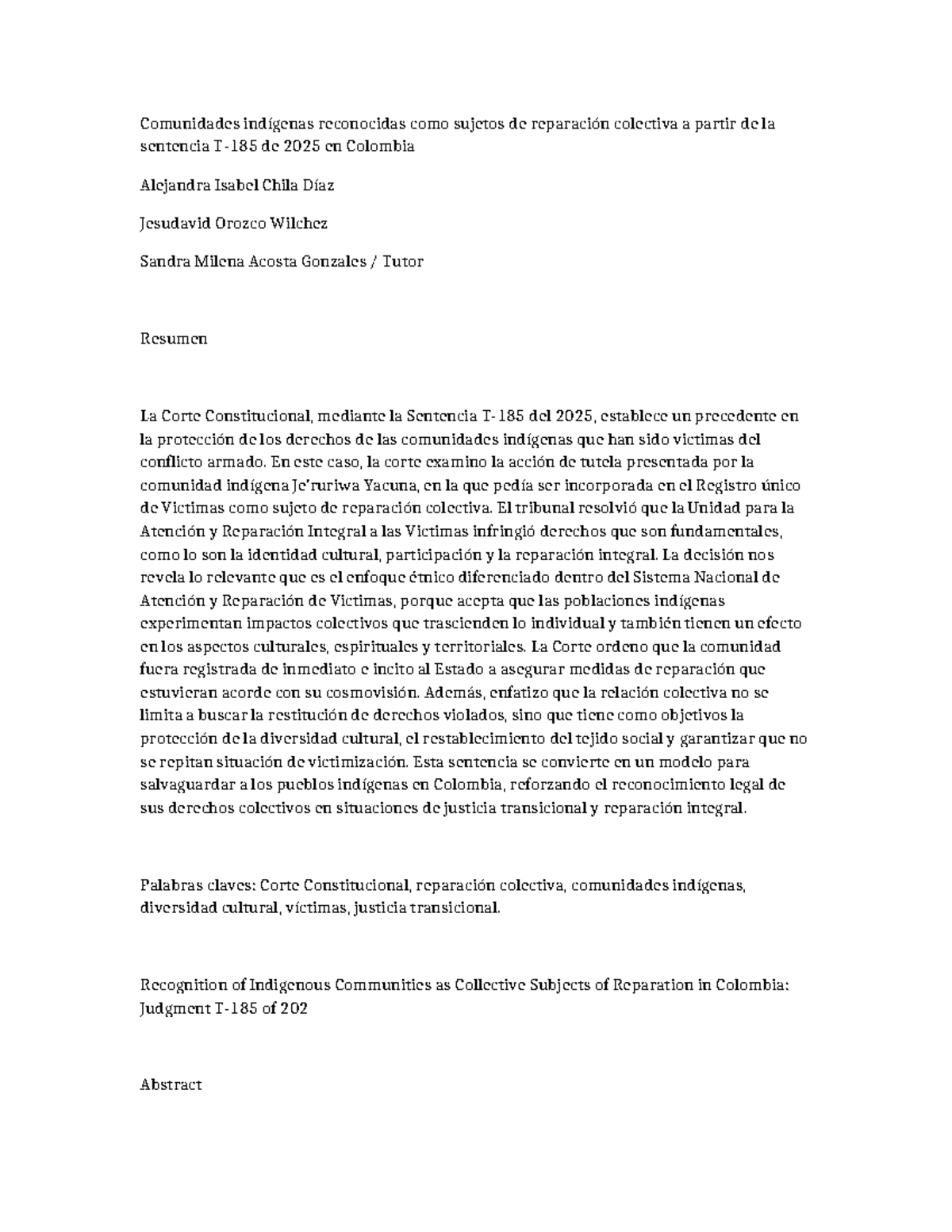 Sentencia 2025: Reconocimiento de Comunidades Indígenas en Colombia ...