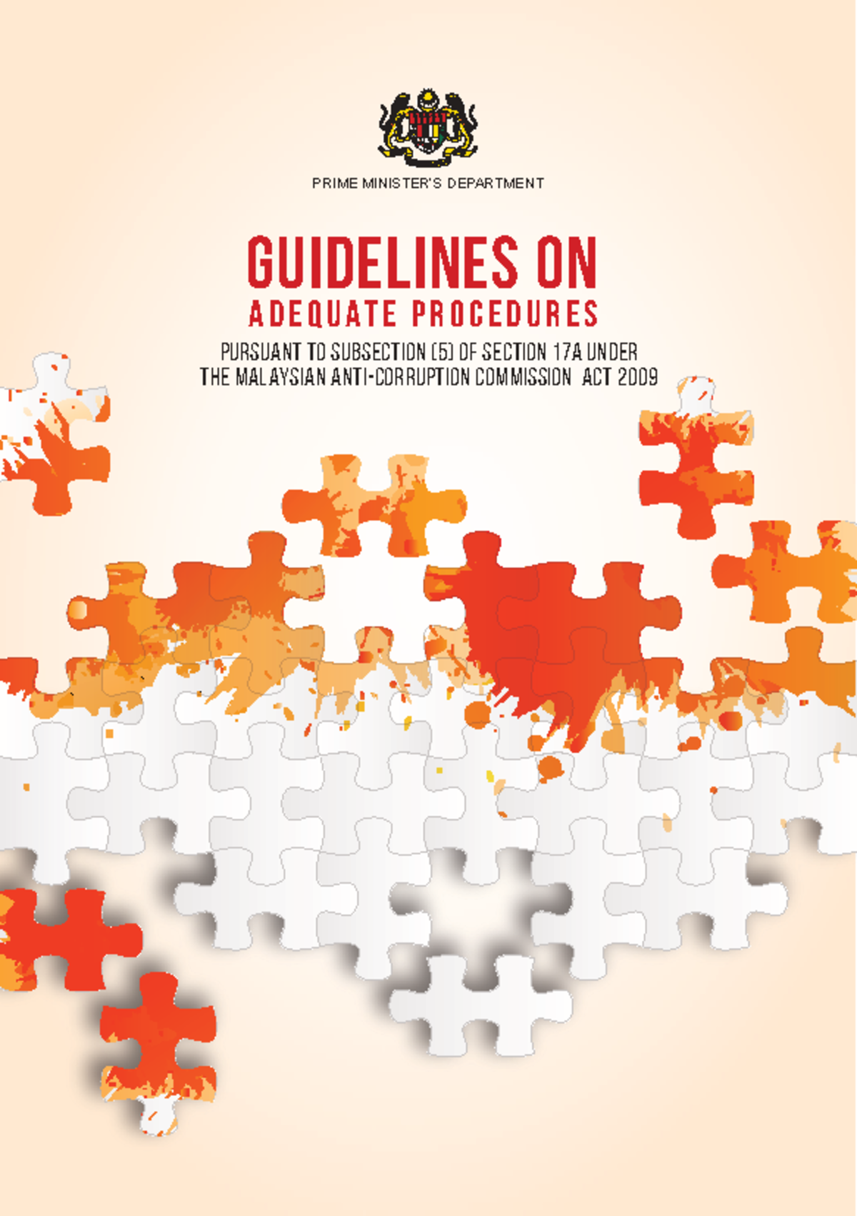 PRIME DEPARTMENT Guidelines for Adequate Procedures Under MACC Act 2009 ...