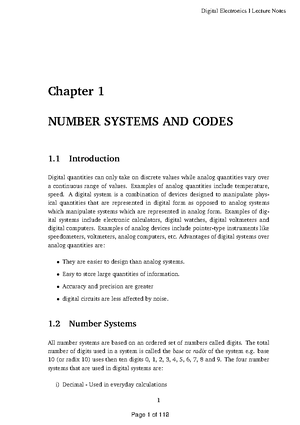 [Solved] Revision exercise for types of number system - Digital ...