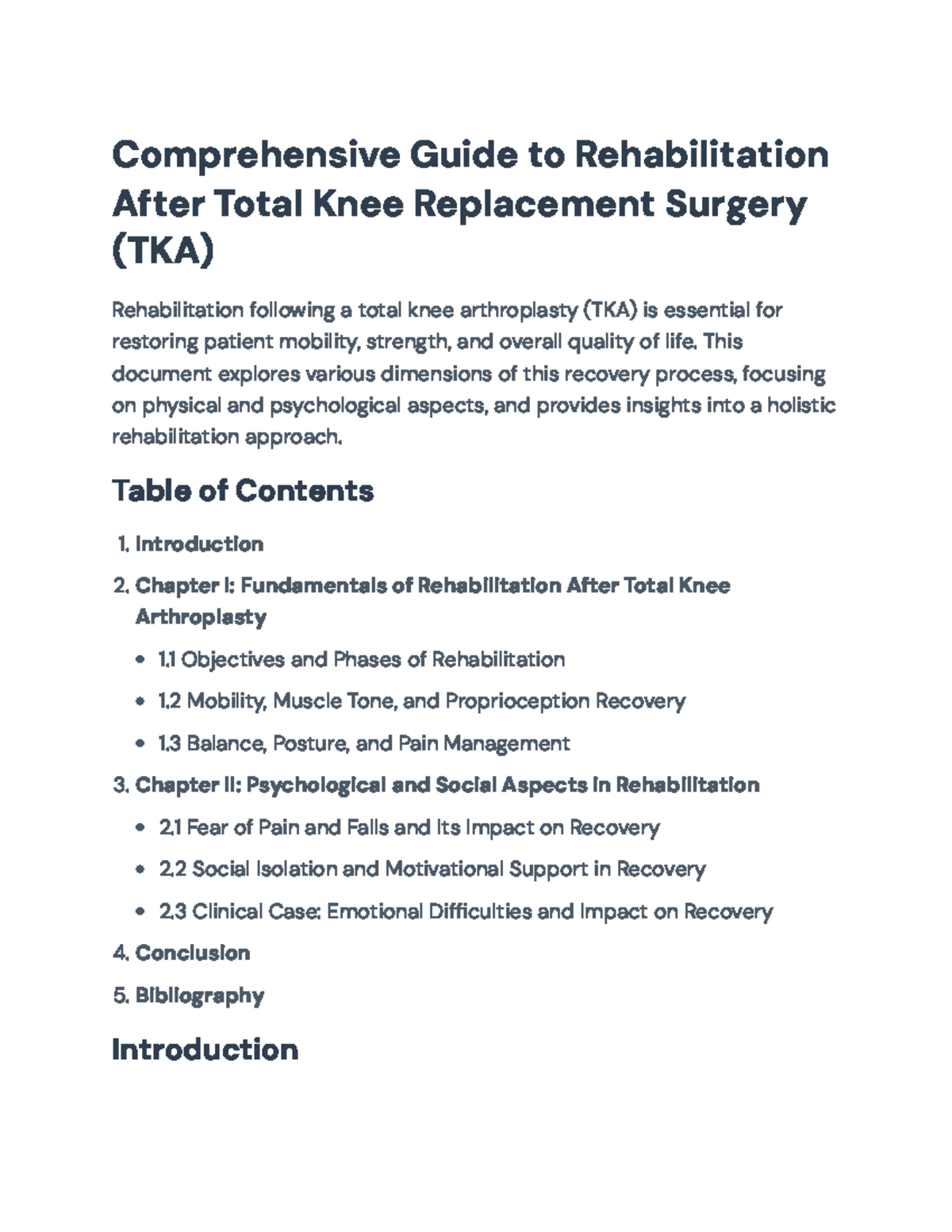 Rehabilitation Guide After Total Knee Replacement Surgery (TKA ...