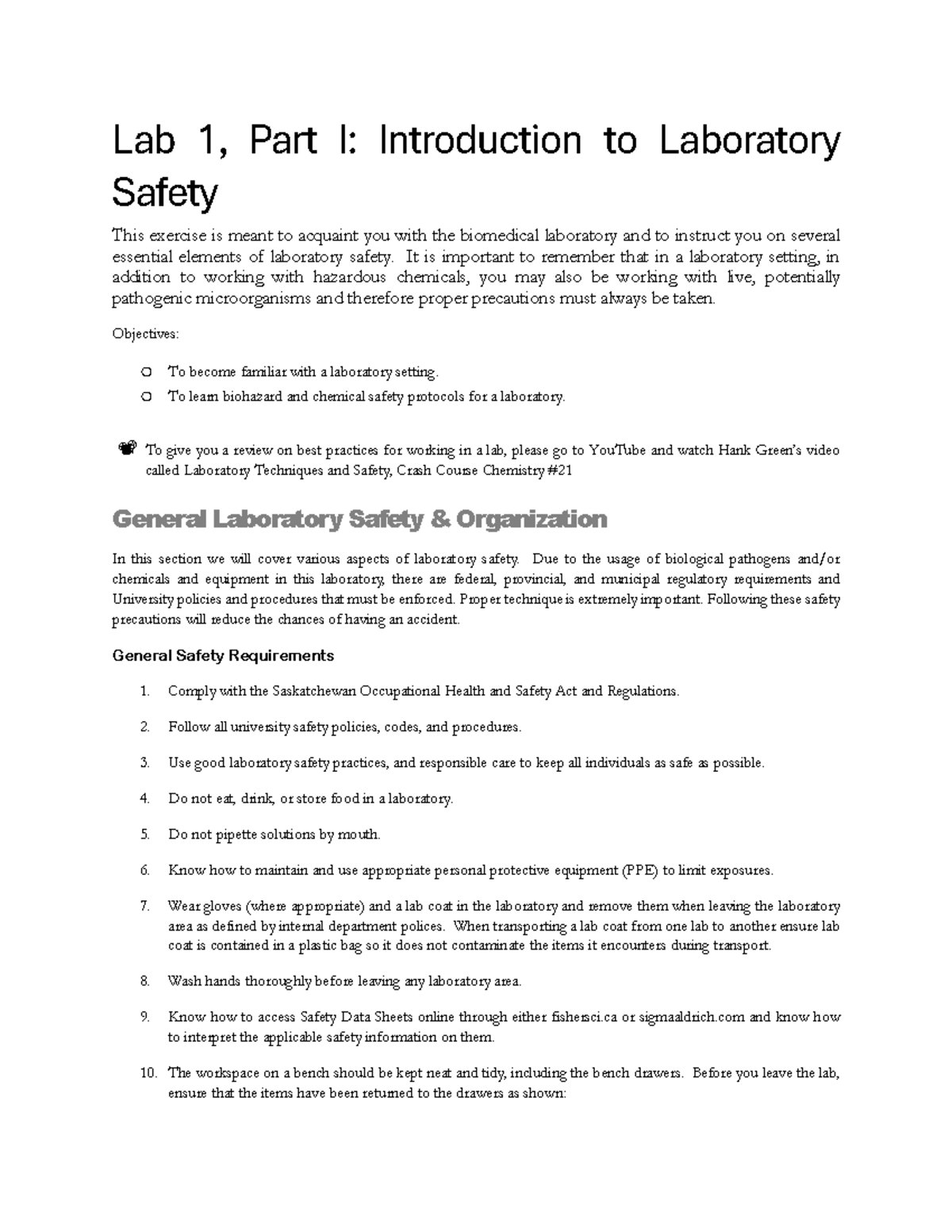 Lab 1 202601: Intro to Lab Safety & Pipetting Techniques - Studocu