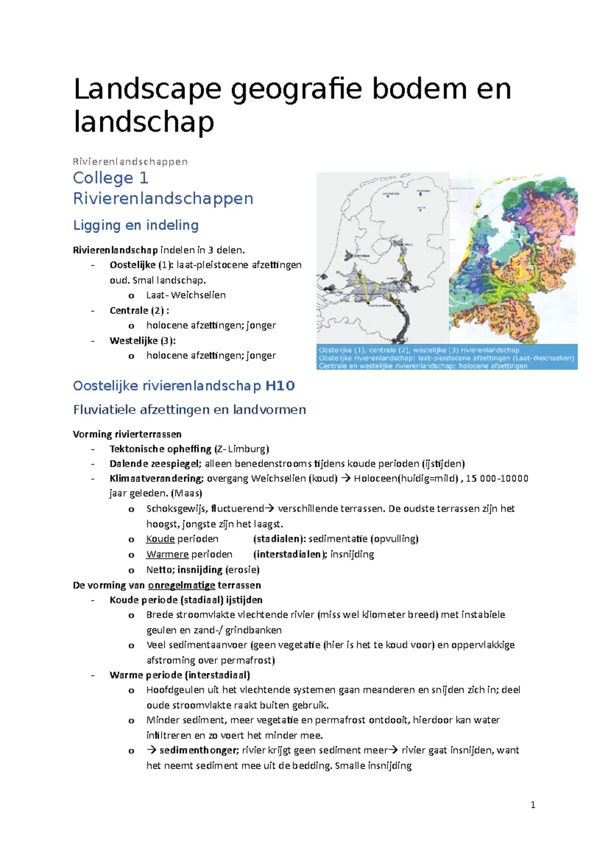 Landschapgeografie (Landschap 101) - Veenlandschappen Samenvatting ...