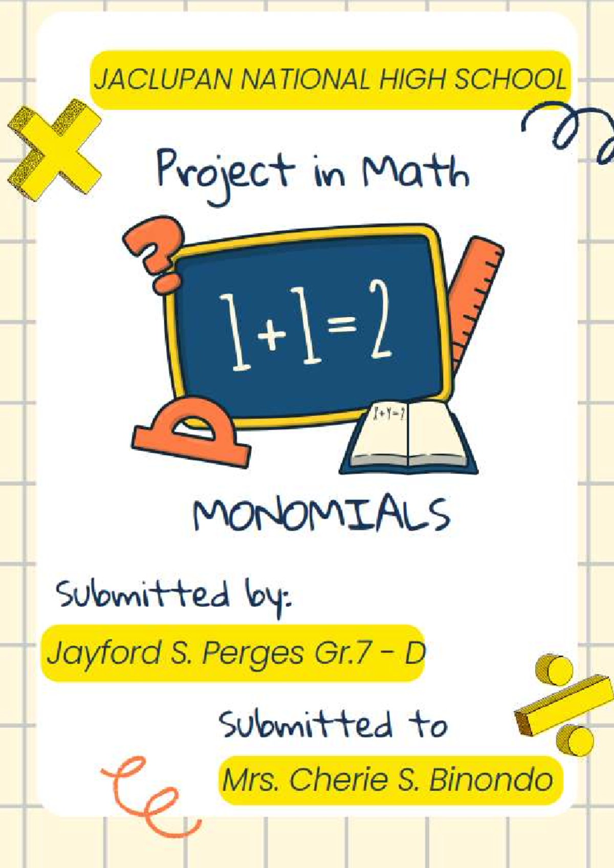 Monomials and Operations: Understanding Basic Algebra Concepts - Studocu