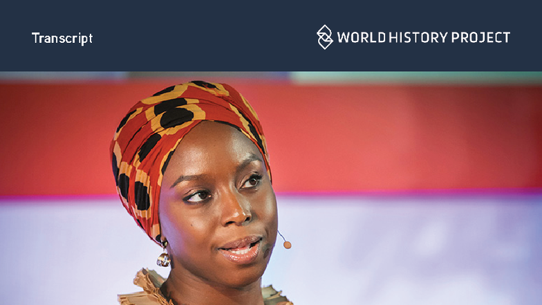 TED Talk: The Danger of a Single Story by Chimamanda Adichie - Studocu