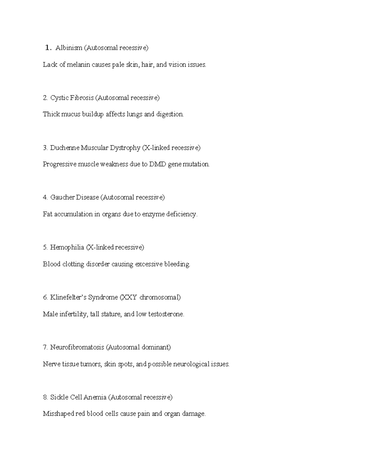 Genetic Disorders Overview: Types, Causes & Implications (Study Note ...