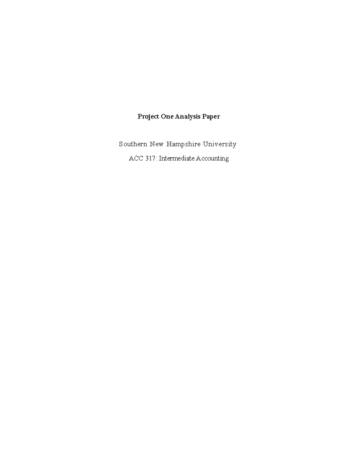 ACC 317: Project One Financial Analysis of Batter Up - Studocu