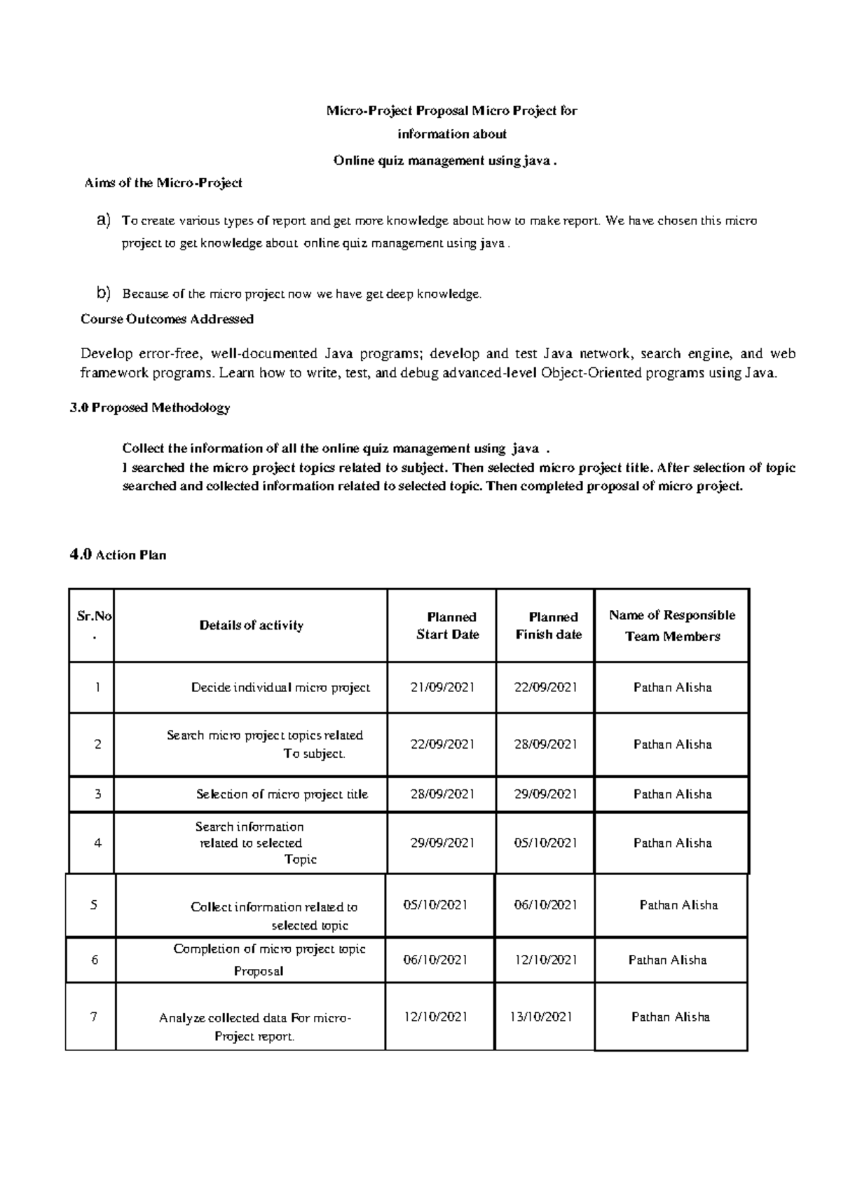 AJP microproject by Alisha - ####### Micro-Project Proposal Micro Project for ...
