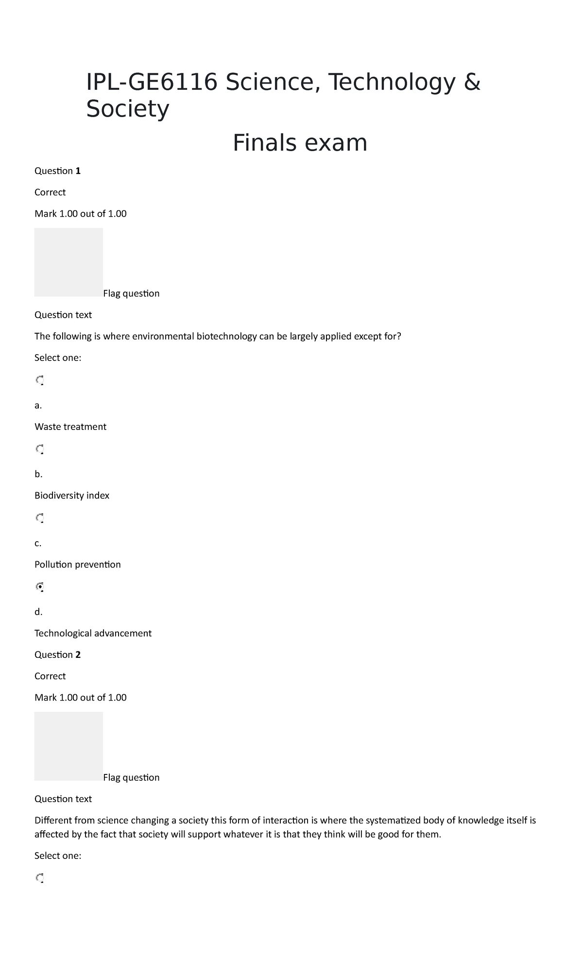 IPL-GE6116 STS Final Exam Review: Key Questions & Answers - Studocu