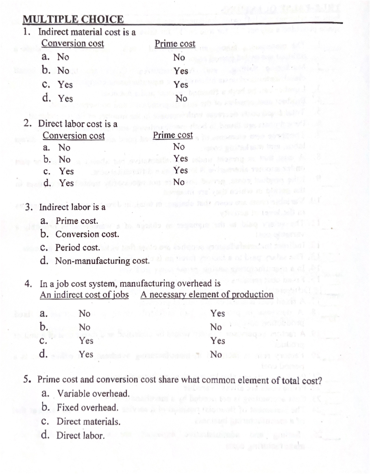 Activity 2 (Chapter 2 MCT and MCP) - Cost Accounting - Studocu