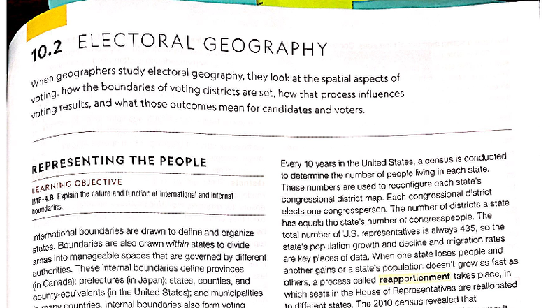 Electoral Geography: Understanding Boundaries and Political Power - Studocu