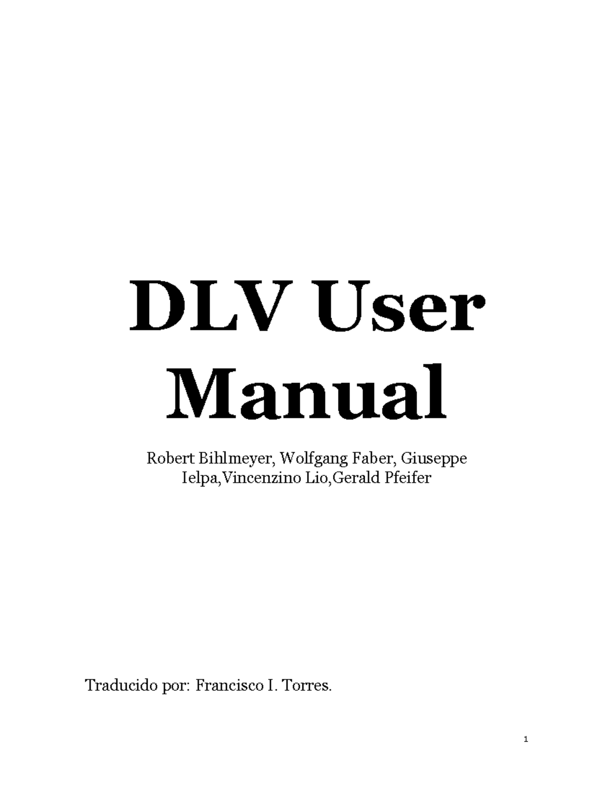 Manual DE DLV - Introducción a Answer Set Programming y Ejemplos - Studocu