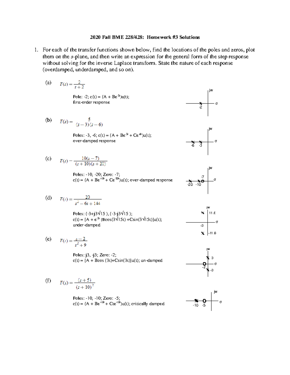 HW3 solns 2020 - Homework 3 solutions - 2020 Fall BME 228/428: Homework ...
