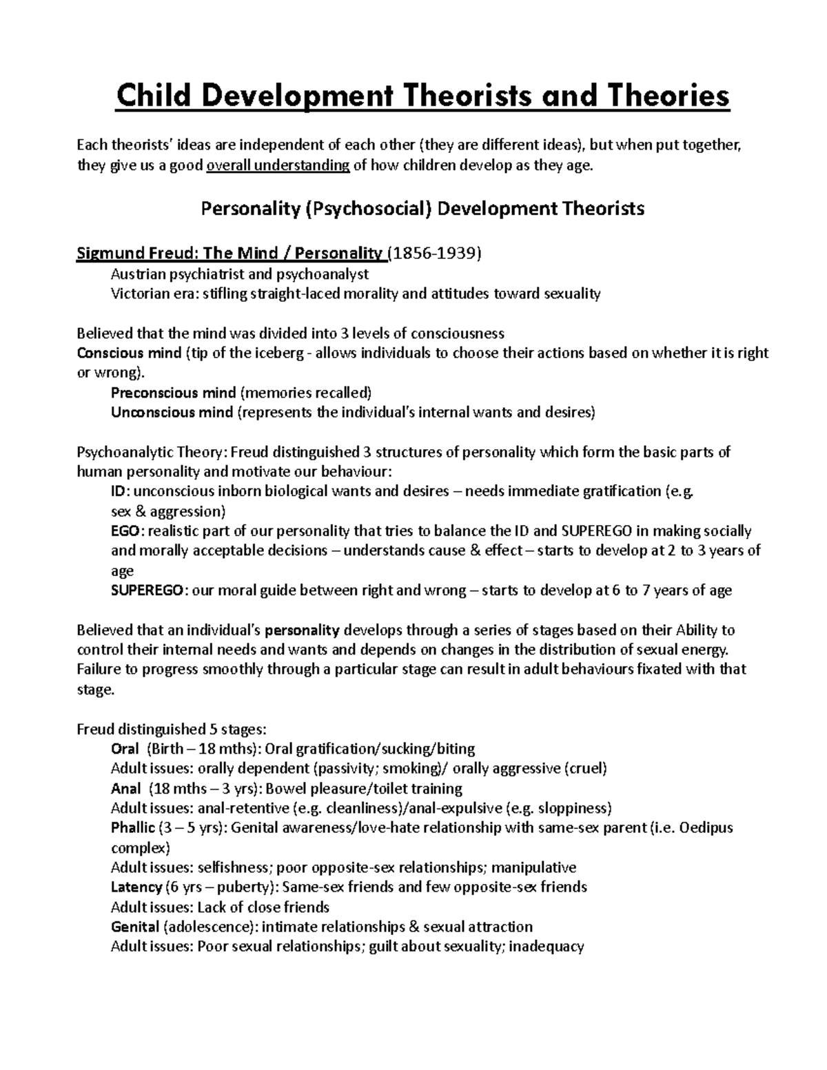 Child Development Theories: Insights on Psychosocial & Cognitive Growth ...