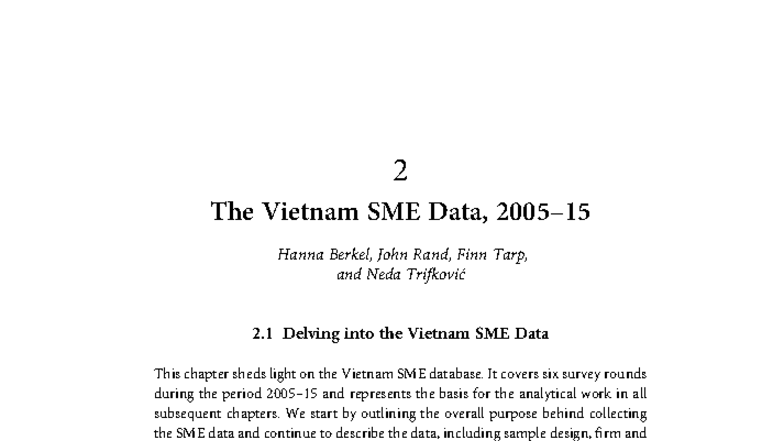 Vietnam SME Data Analysis (2005-2015): Insights and Trends - Studocu