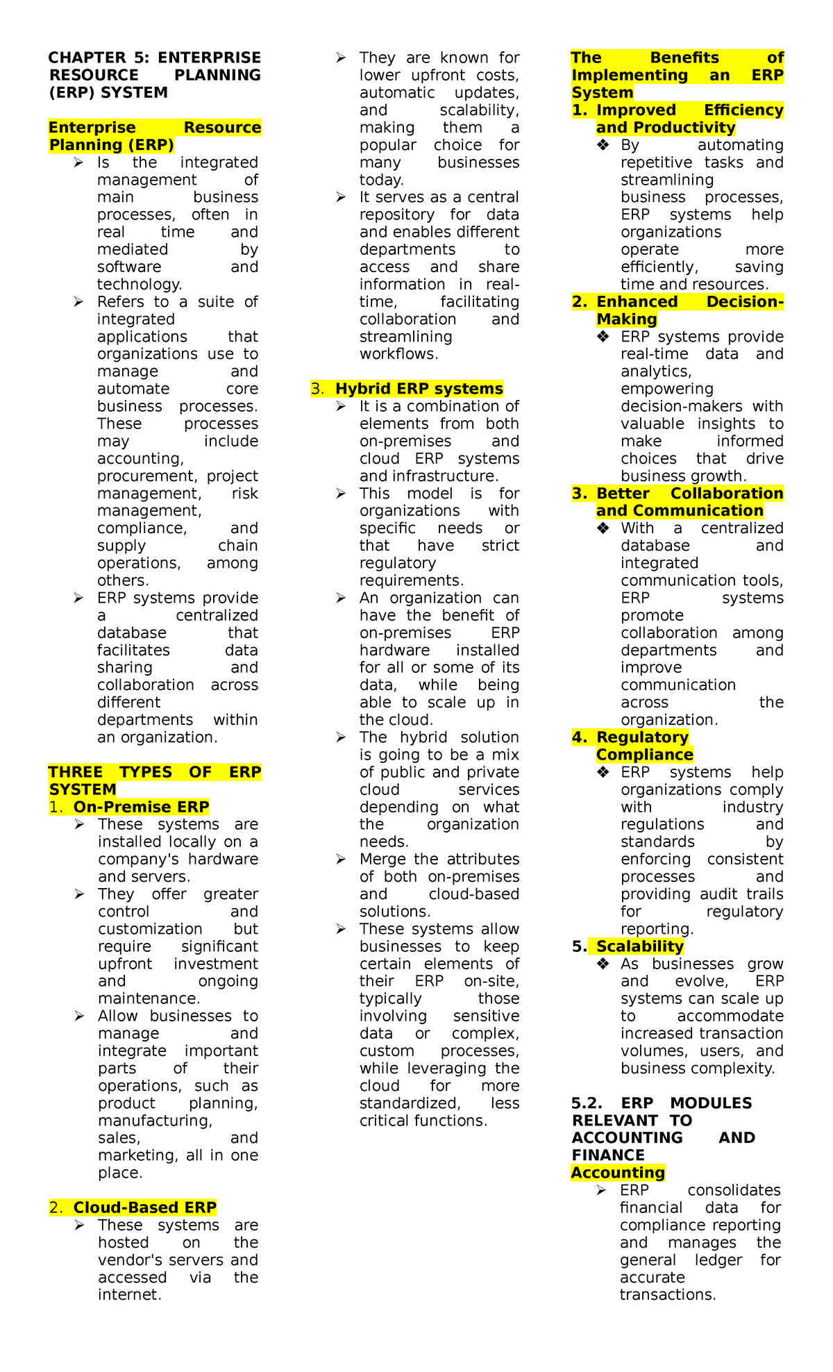 Reviewer-IT - Information Technology Reviewer - CHAPTER 5: ENTERPRISE ...