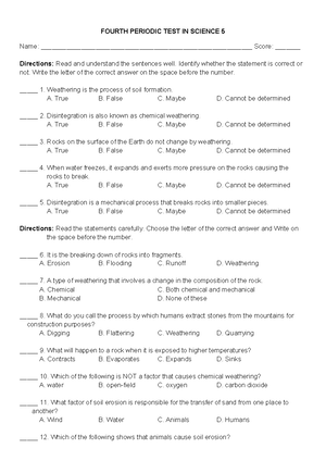 PHYSICAL SCIENCE Unit ENERGY Chapter 5: Understanding Energy Types ...
