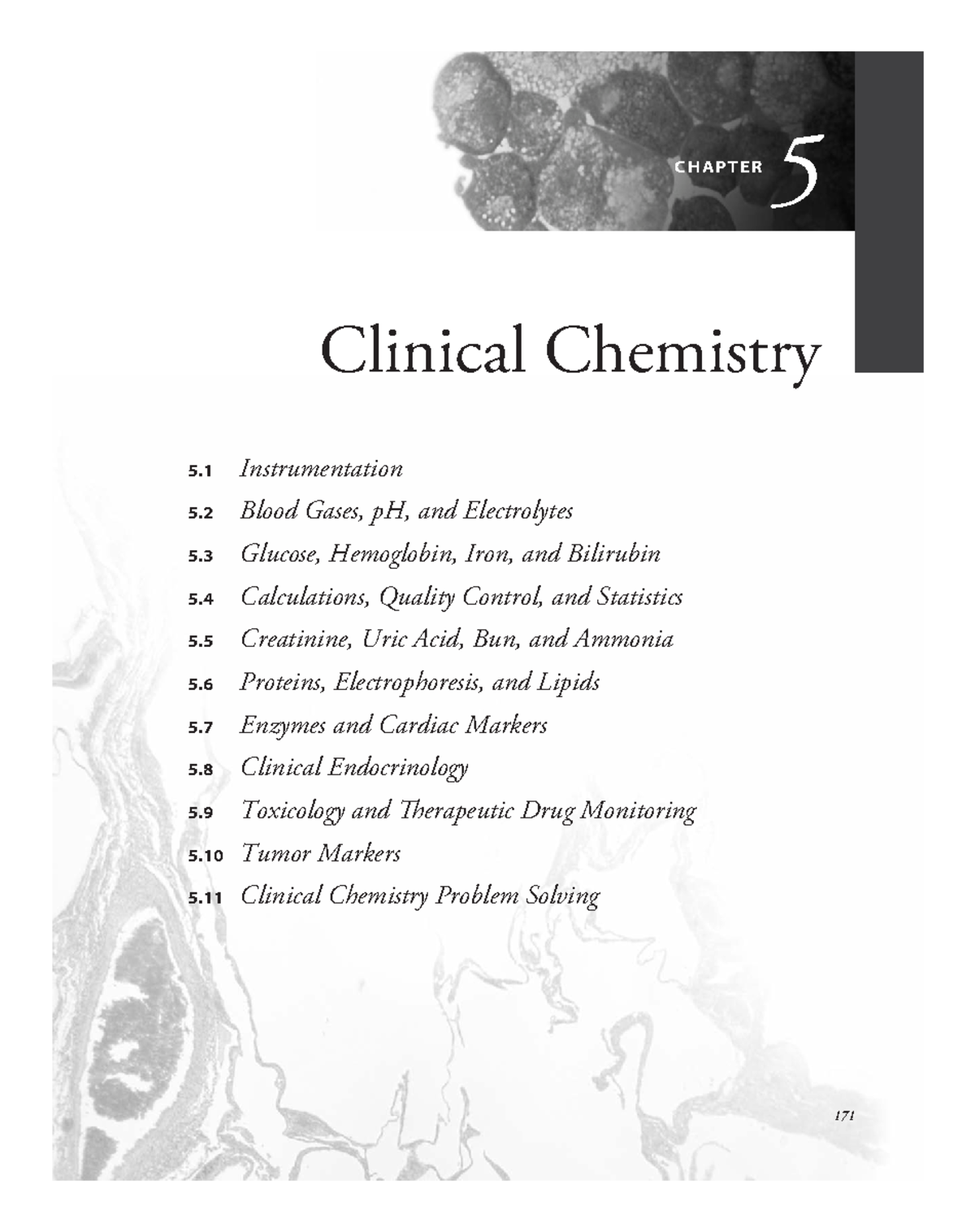 Practice Questions for Clin Chem (Chapter 5) from Harr - Studocu