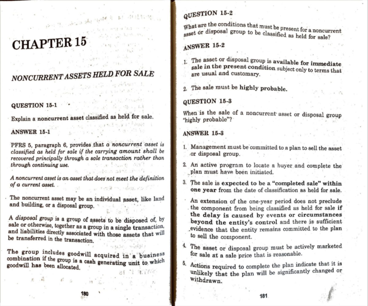 PFRS 5 and PAS 8: Theoretical Insights on Accounting Principles - Studocu