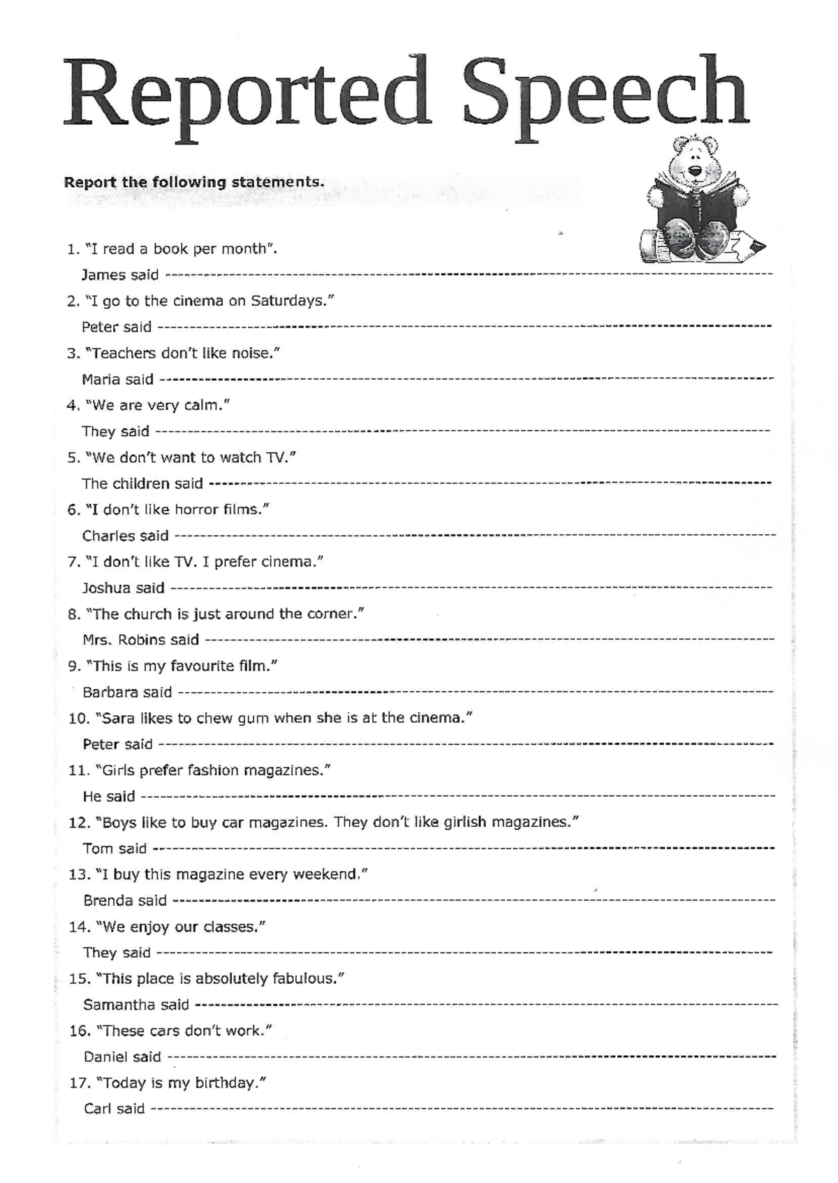Understanding Reported Speech: Easy Guide for Students - Studocu