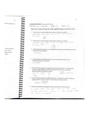 [Solved] calculate the average drop volume if water volume is 100mL and ...